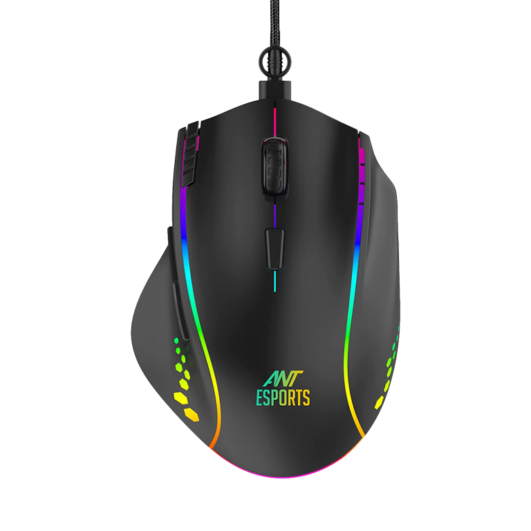 Ant Esports GM333 12800DPI RGB Wired Gaming Mouse Blue/White/Yellow ...