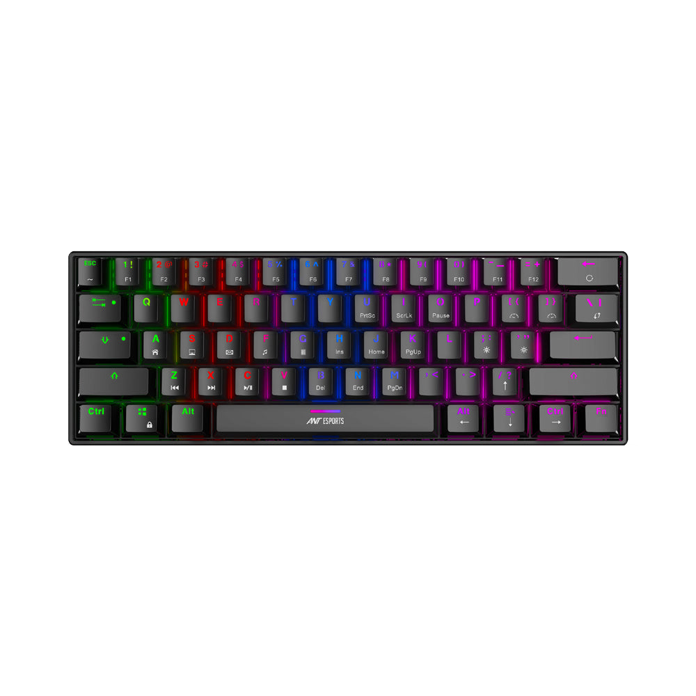 Ant Esports MK1300 Mini Wired Mechanical Gaming Keyboard with Blue ...
