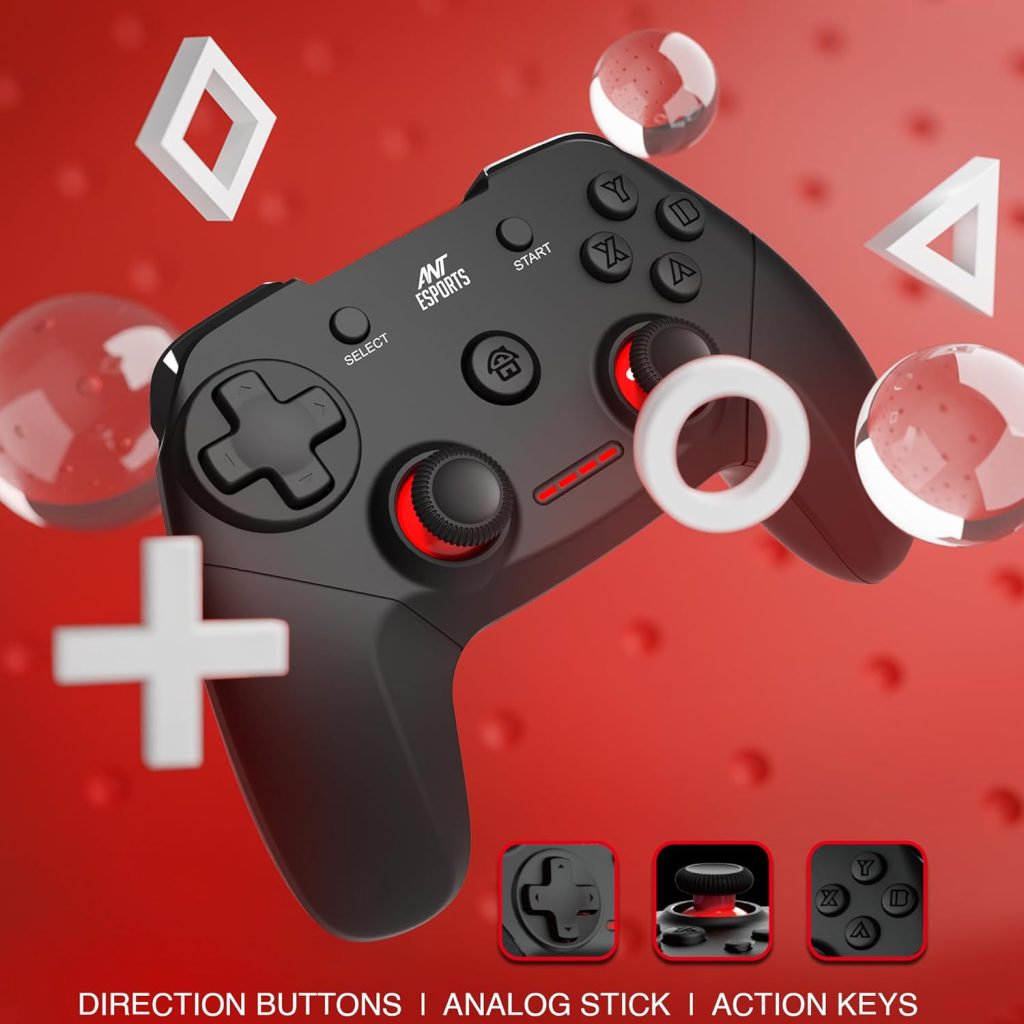 Ant Esports GP 300 Pro V2 Wireless Black Gamepad Controller for PC ...