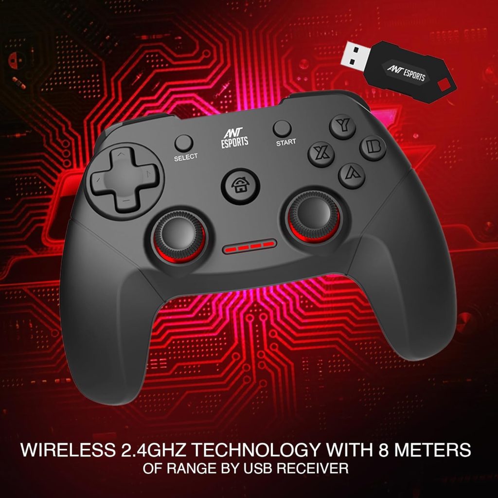 Ant Esports GP 300 Pro V2 Wireless Black Gamepad Controller for PC ...