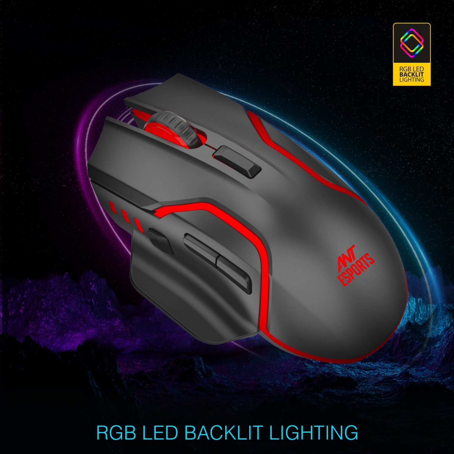 Ant Esports GM320 Pro 3200DPI RGB Wireless Gaming Mouse Black - ANT E ...