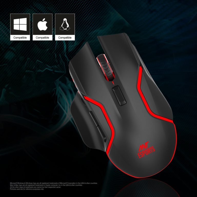 Ant Esports GM320 Pro 3200DPI RGB Wireless Gaming Mouse Black - ANT E ...