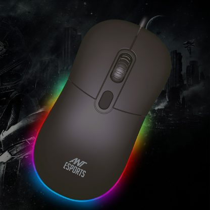 Ant Esports GM40 2400DPI RGB Wired Gaming Mouse Black - ANT E-SPORTS