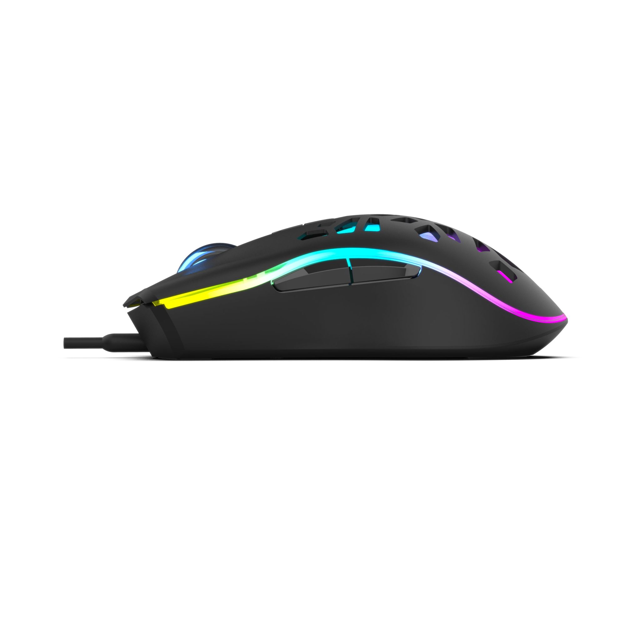 Ant Esports GM80 3600DPI Wired Optical Gaming Mouse Black - ANT E-SPORTS