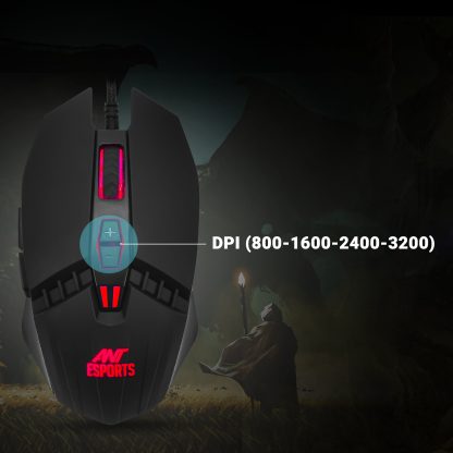 Ant Esports KM540 Gaming Backlit Keyboard and Mouse Combo - ANT E-SPORTS