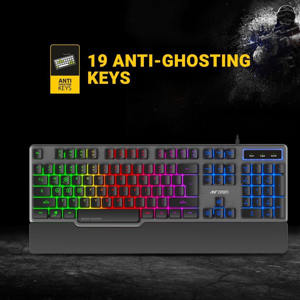 Ant Esports KM540 Gaming Backlit Keyboard and Mouse Combo - ANT E-SPORTS