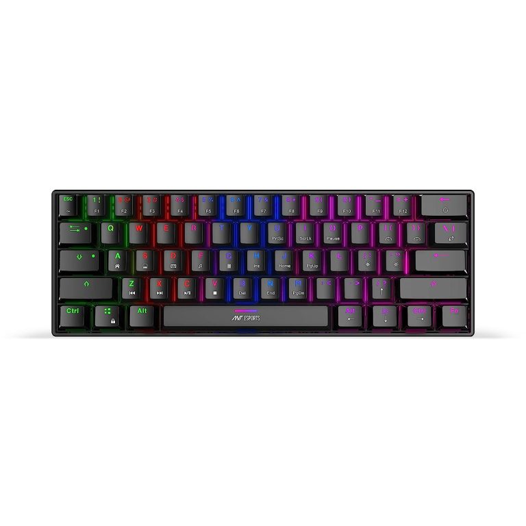 Ant Esports MK1300 Mini Wired Mechanical Gaming Keyboard with Blue ...