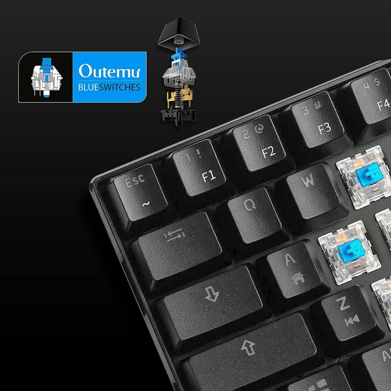 Ant Esports MK1300 Mini Wired Mechanical Gaming Keyboard with Blue ...