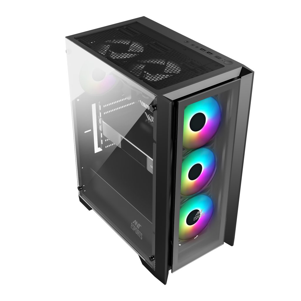 Ant Esports ICE-170TG Mid Tower ATX, Micro-ATX, ITX Black Cabinet ...