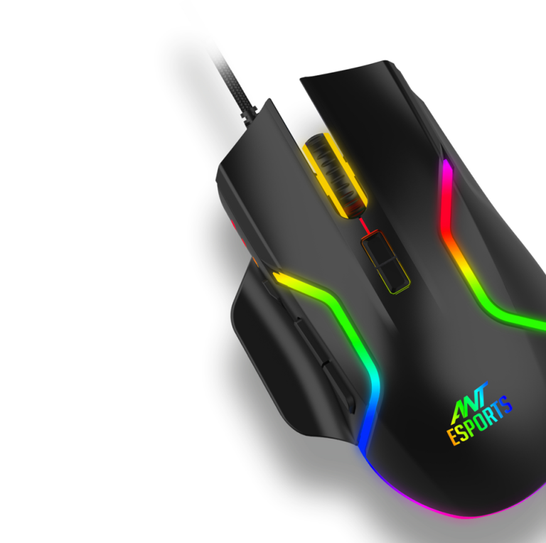 Ant Esports GM340 12800DPI RGB wired Gaming Mouse Black - ANT E-SPORTS