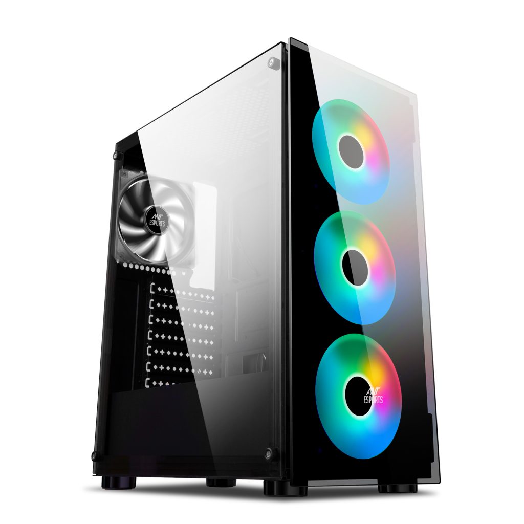 Ant Esports ICE-311GT Mid Tower ATX, Micro-ATX, ITX Gaming Cabinet ...