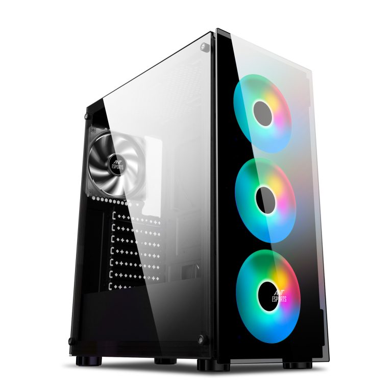 Ant Esports ICE-311GT Mid Tower ATX, Micro-ATX, ITX Gaming Cabinet ...