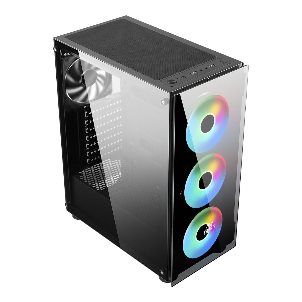 Ant Esports ICE-311GT Mid Tower ATX, Micro-ATX, ITX Gaming Cabinet ...