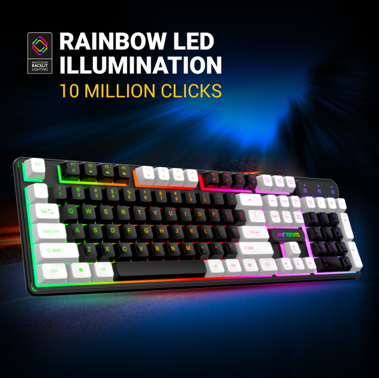Ant Esports MK1400 Membrane wireless Gaming Keyboard Black - ANT E-SPORTS