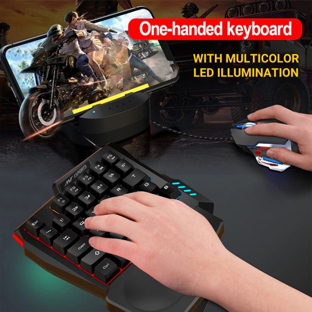 Ant Esports MK1001 One Handed RGB Gaming Keyboard - ANT E-SPORTS
