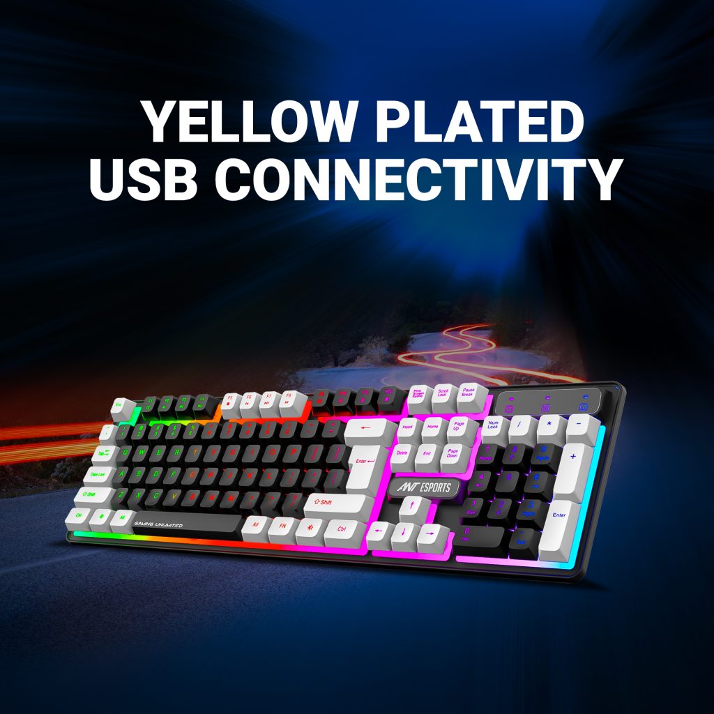 Ant Esports MK1450 Membrane Wireless Gaming Keyboard Black - ANT E-SPORTS