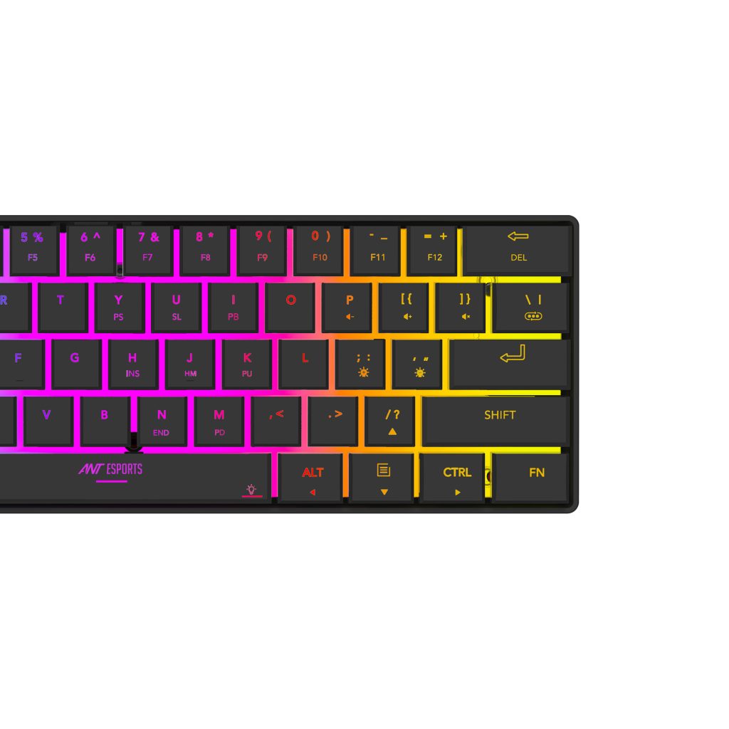 Ant Esports MK1500 Mini Retro Wireless Gaming Keyboard Black - ANT E-SPORTS