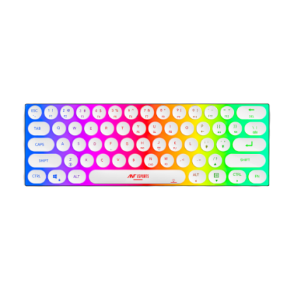 Ant Esports MK1500 Mini Retro Wireless Gaming Keyboard white - ANT E-SPORTS