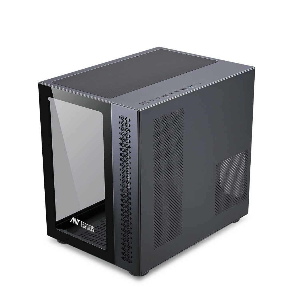 Ant Esports Crystal Mid Tower E-ATX, ATX, M-ATX, M-ITX Black Cabinet ...