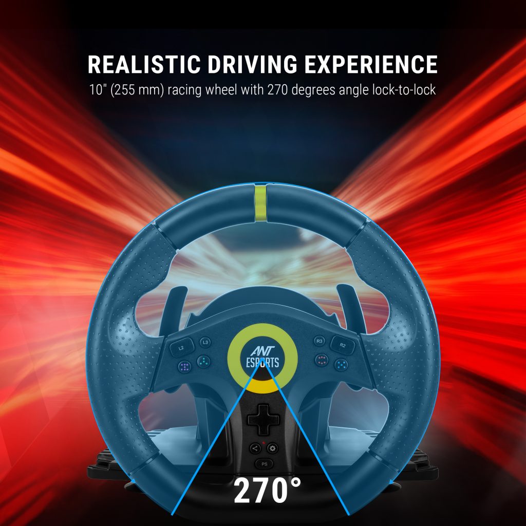 Ant Esports GW180 270° Degree Steering with Shifter Gaming Wheel - ANT ...