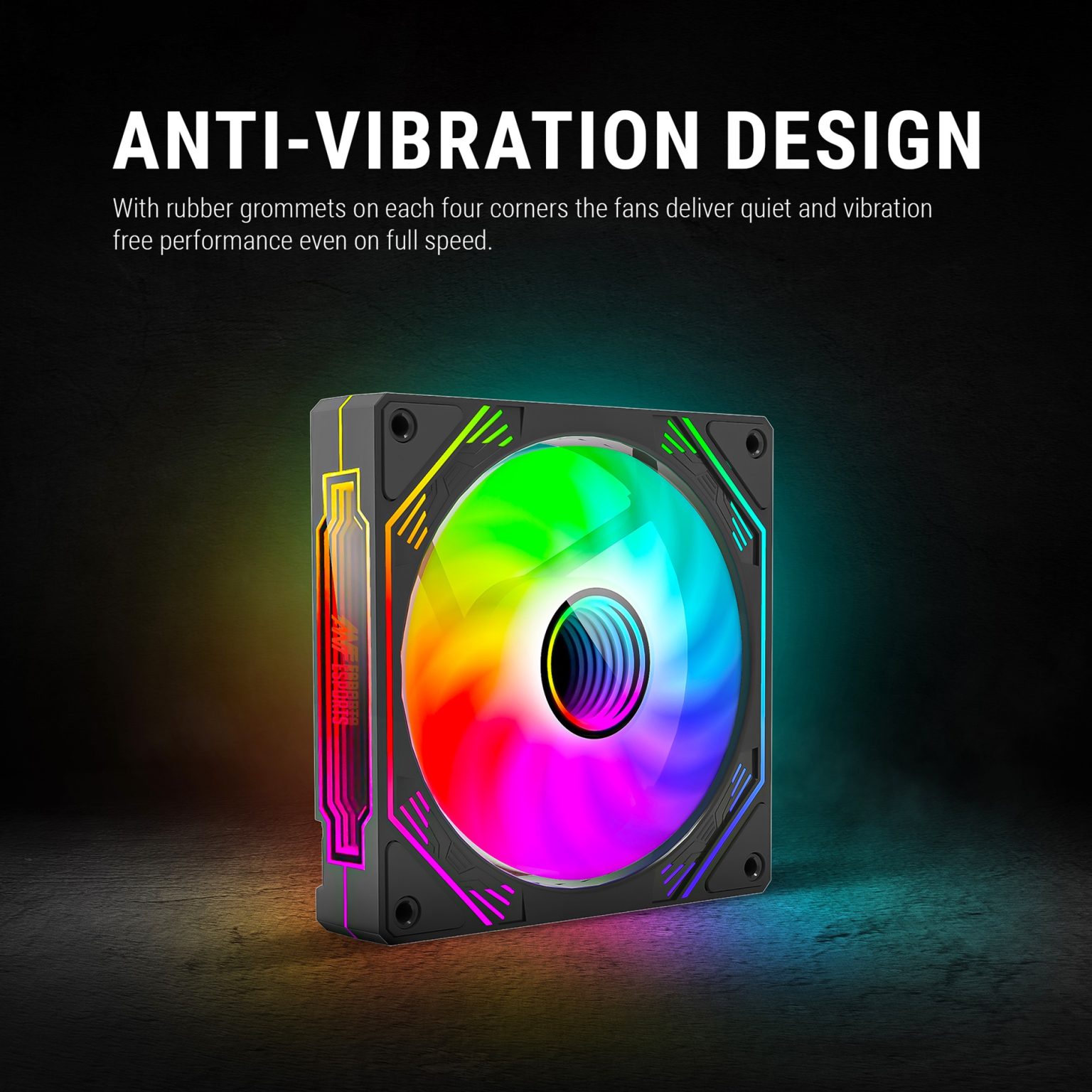 Ant Esports Sciflow 120mm ARGB Black Case Fan - ANT E-SPORTS