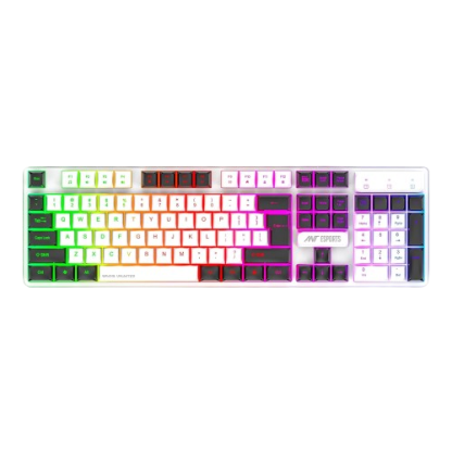 Ant Esports KM1700 membrane RGB wireless Gaming Keyboard white - ANT E ...