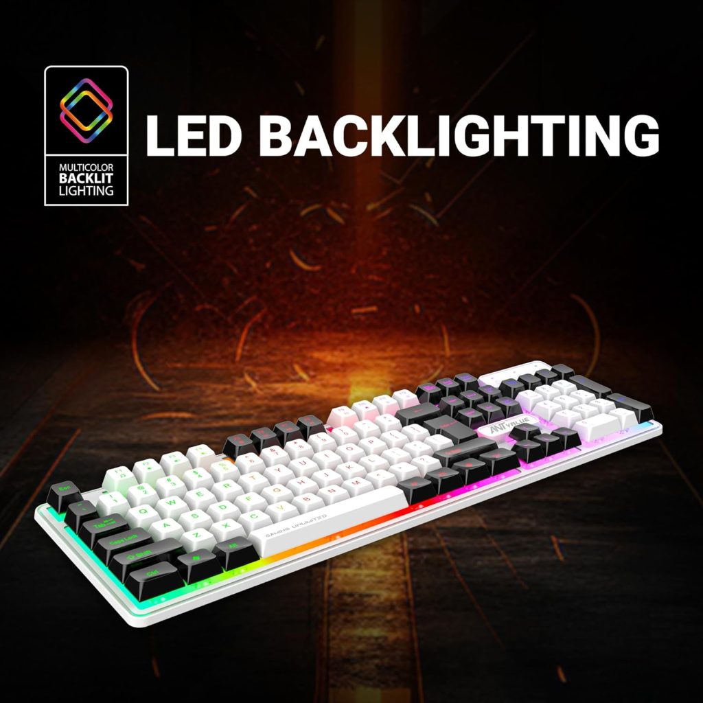 Ant Esports KM1700 membrane RGB wireless Gaming Keyboard white - ANT E ...
