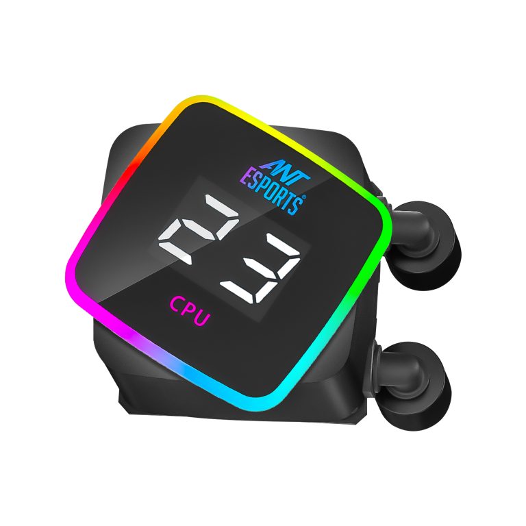 Ant Esports ICE-Flow 240mm ARGB AM5/LGA1851 Black AIO Liquid Cooler ...