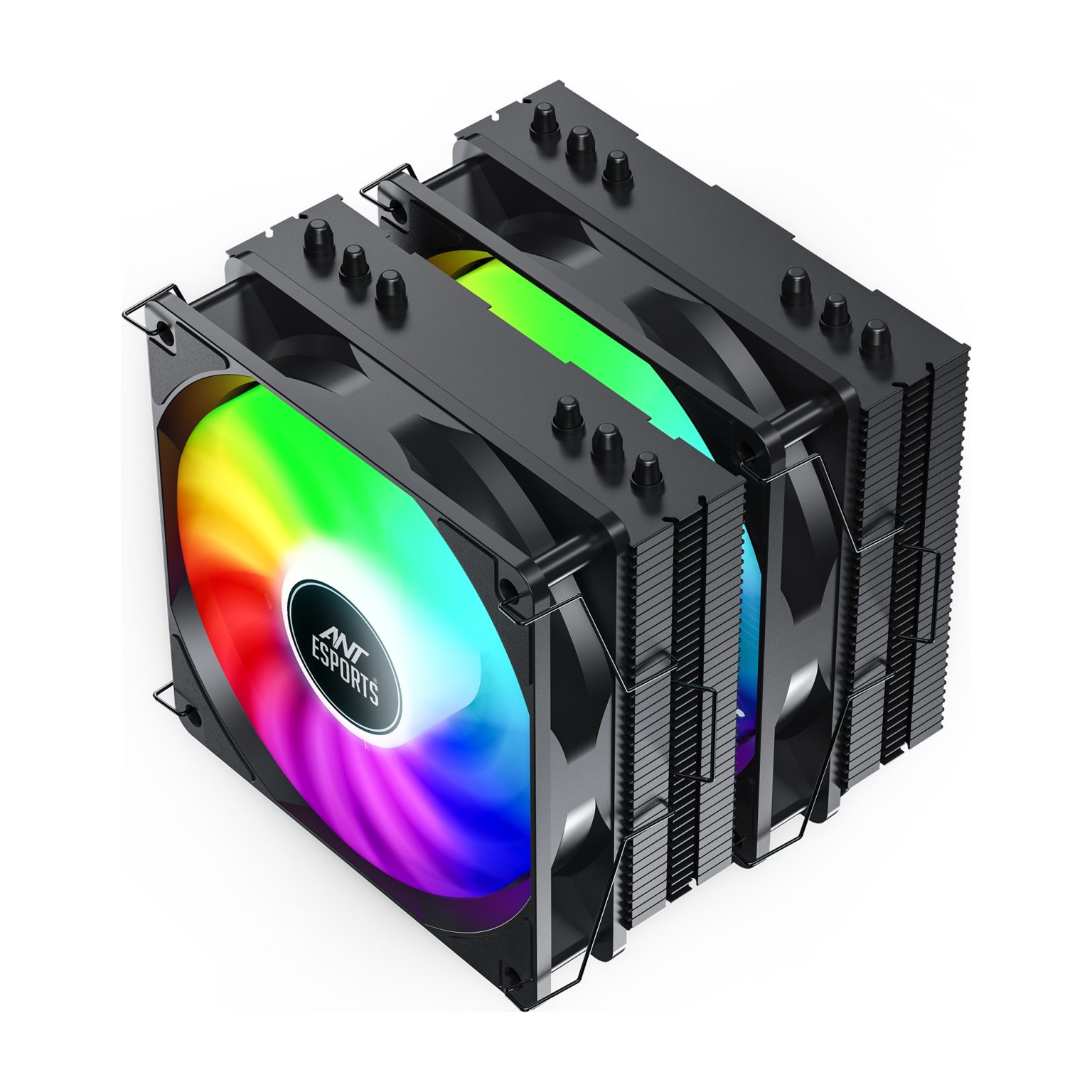 Ant Esports ICE-C621 Dual Tower 2x120mm ARGB AM5/LGA1851 Black CPU Air ...