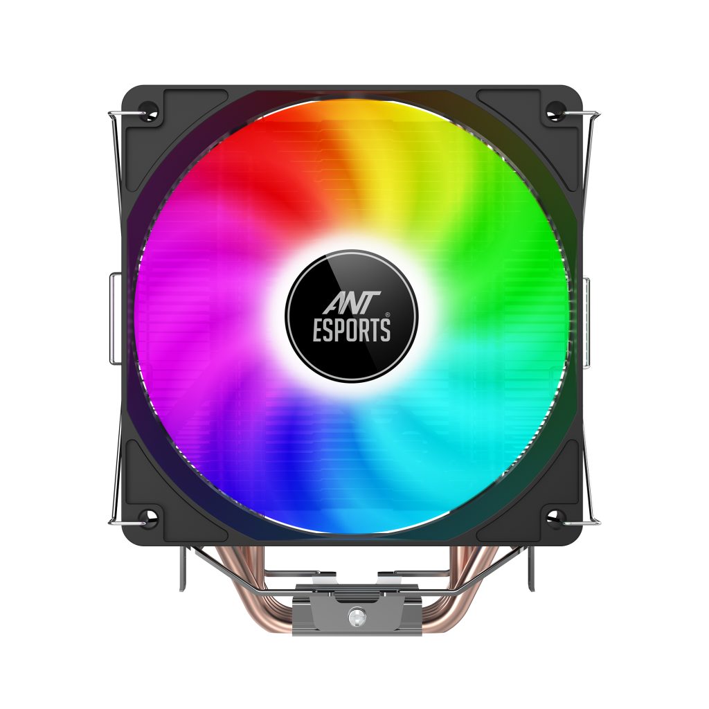 Ant Esports ICE-C400 Rainbow 120mm ARGB AM5/LGA1851 Black CPU Air ...