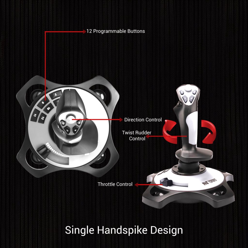 Ant Esports JS55 Flight Simulation Joystick - ANT E-SPORTS