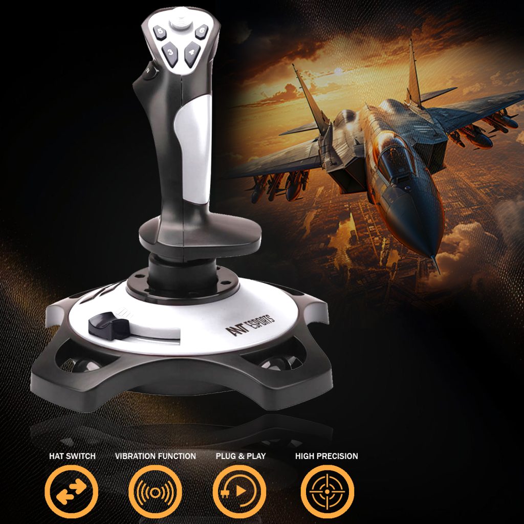 Ant Esports JS55 Flight Simulation Joystick - ANT E-SPORTS