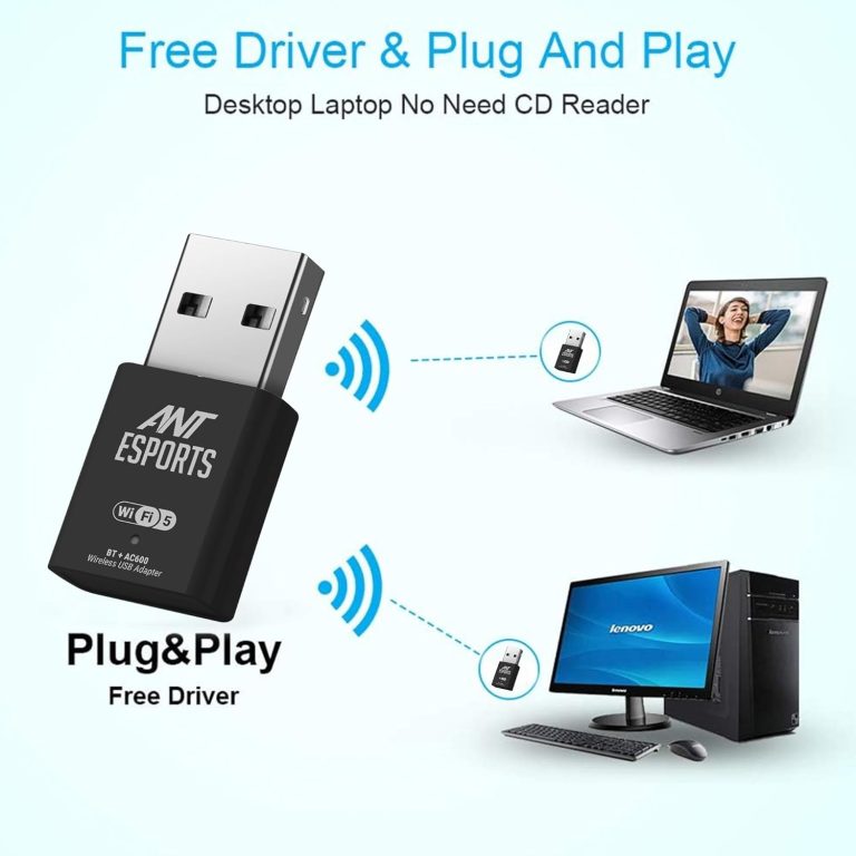 Ant Esports AE600B 600 Mbps Wi-Fi and Bluetooth Mini Dongle - ANT E-SPORTS