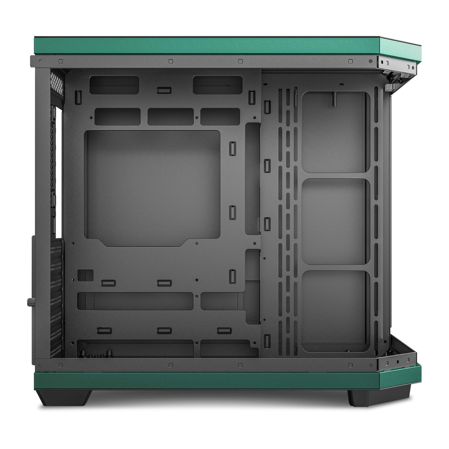 Ant Esports Crystal X11 Mid-Tower High End Gaming Cabinet - Green Black ...