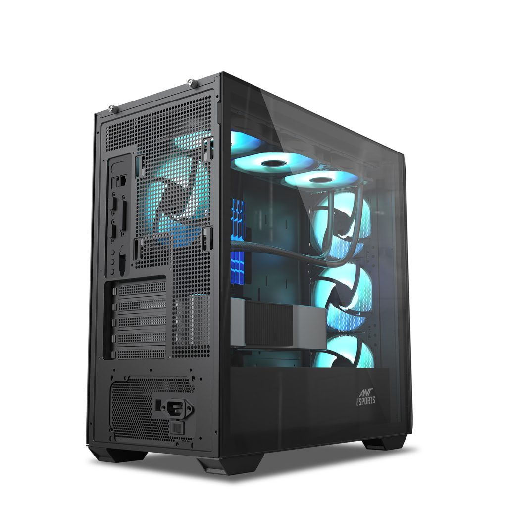 Ant Esports 621 C3 Mid Tower ATX, Micro-ATX, Mini-ITX Black Cabinet ...
