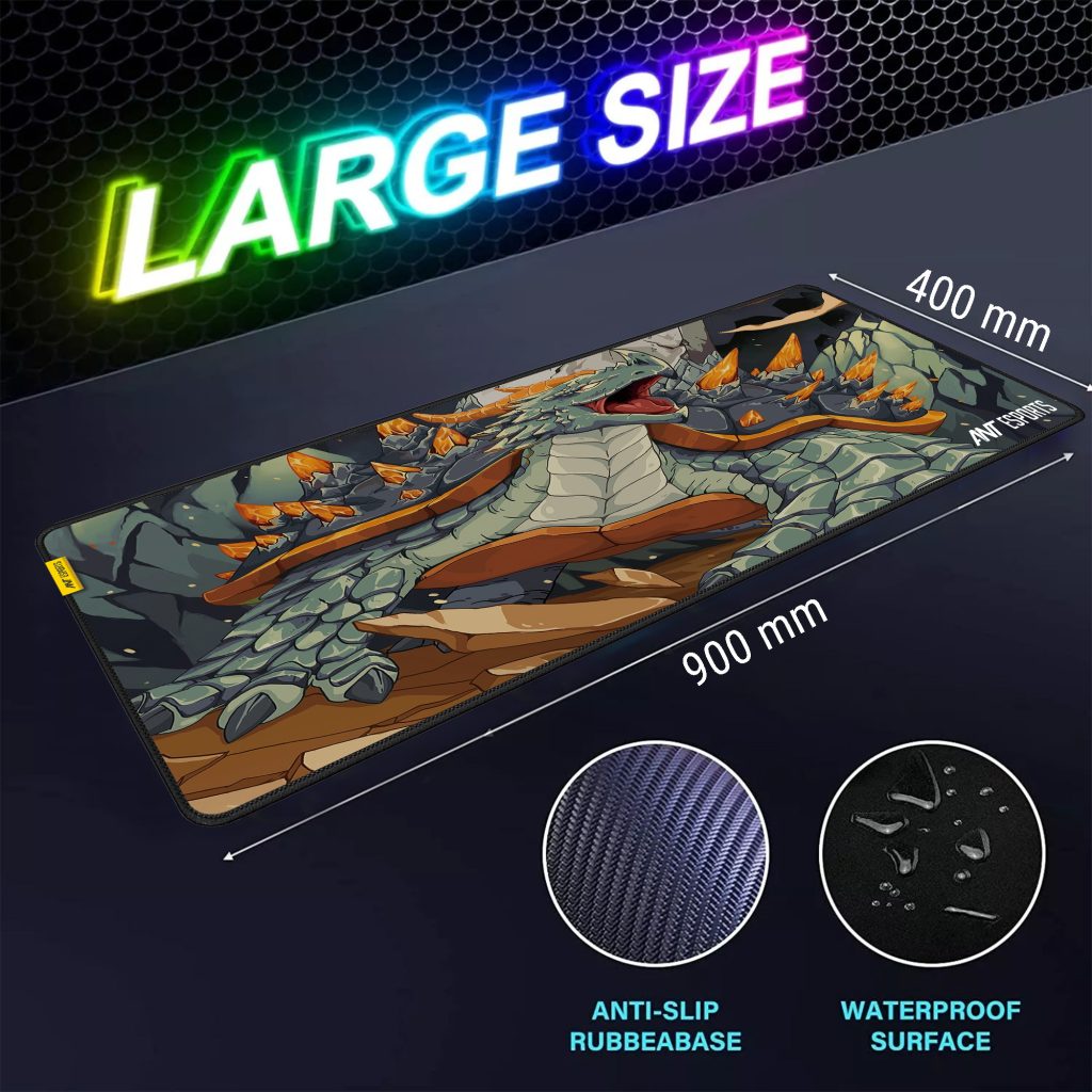 Ant Esports Golden Dragon Unique Mouse Pad - ANT E-SPORTS