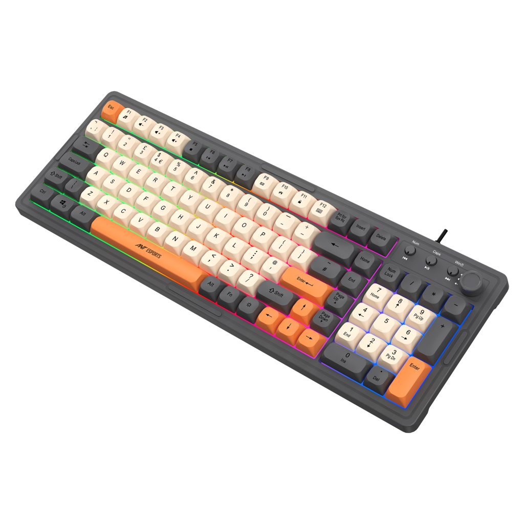 Ant Esports MK800 Pro Membrane wired Gaming Keyboard (Grey, Beige ...