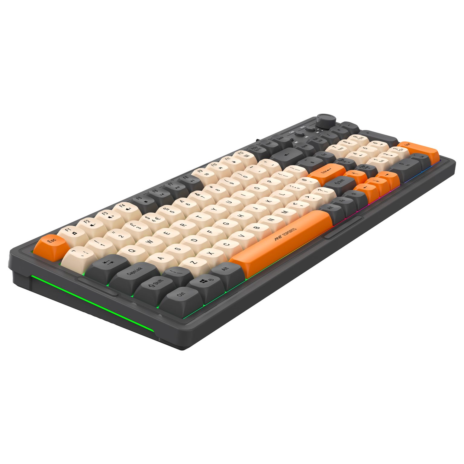 Ant Esports MK800 Pro Membrane wired Gaming Keyboard (Grey, Beige ...