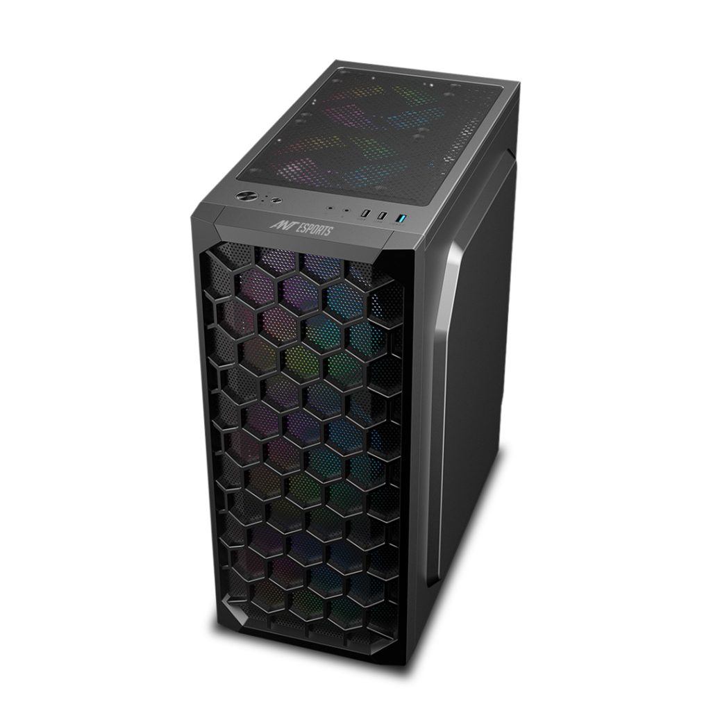 Ant Esports Elite 1120 Mid Tower ATX/Micro-ATX/ITX Black Cabinet ...