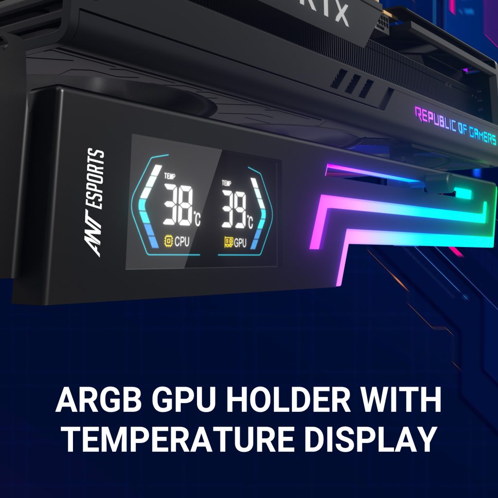 Ant Esports GCB200 Digital Addressable RGB Black Graphics Card GPU ...