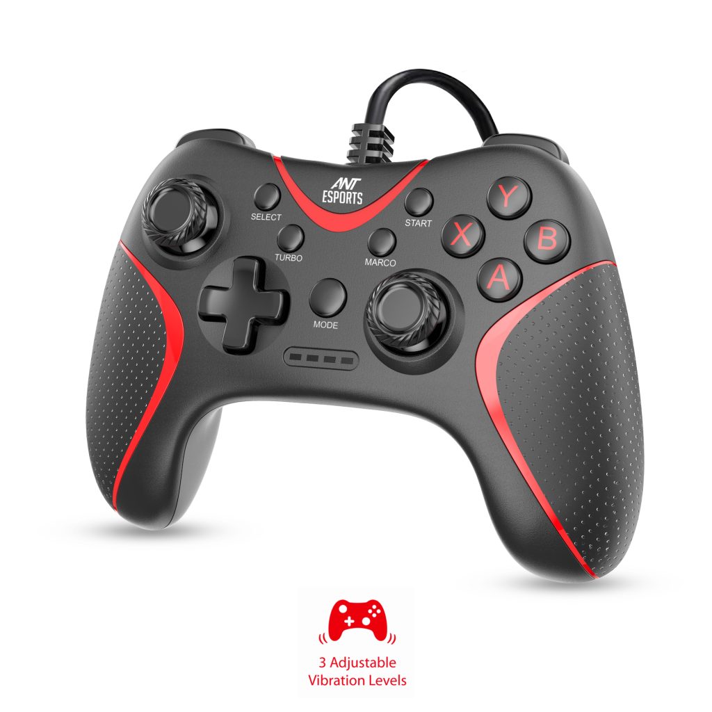 Ant Esports GPL200 Wired Joystick with Dual-Vibration Black Gaming pad ...