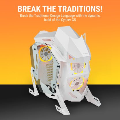 Ant Esports CYPHER G5 Support Mid Tower ATX, Micro-ATX, Mini-ITX Gaming Cabinet with 5 x 120mm ...