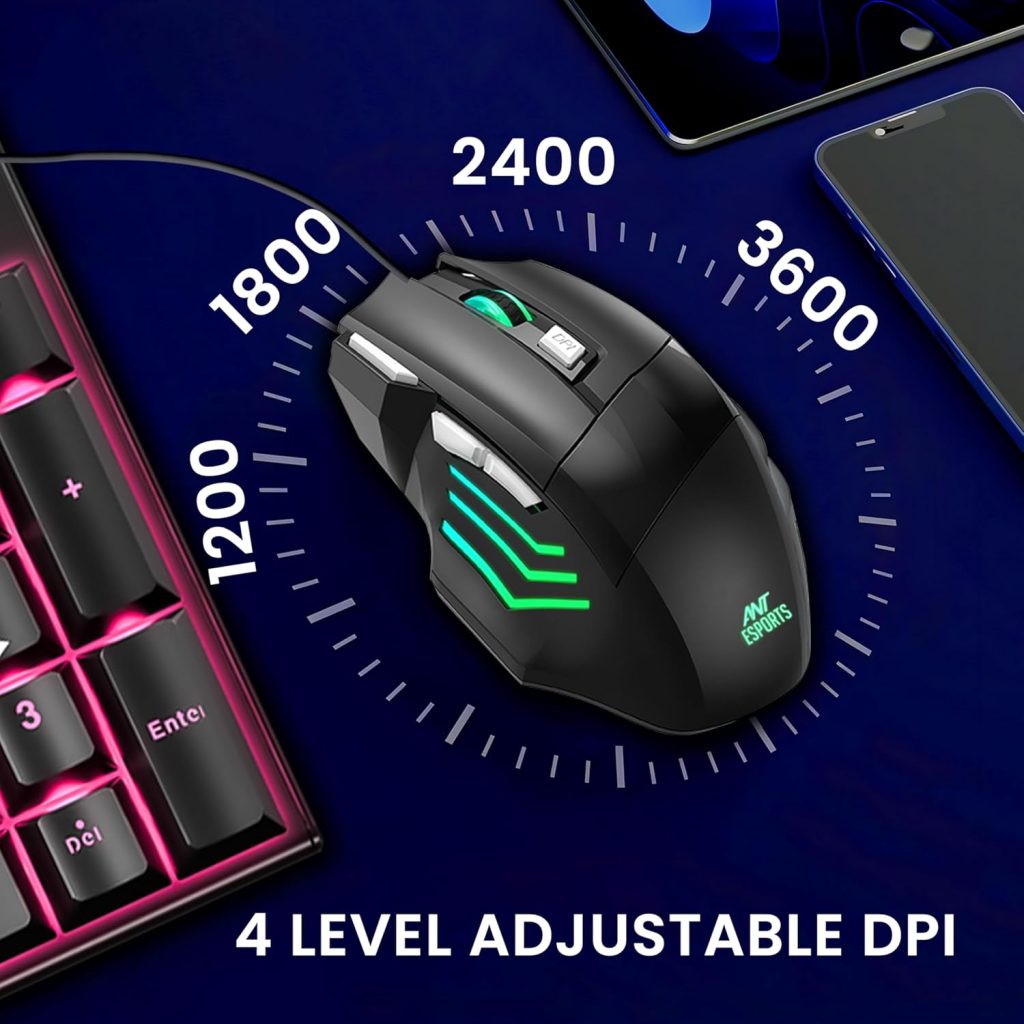 Ant Esports Thunder 30 Wired Mechanical Gaming Keyboard Mouse Combo ...