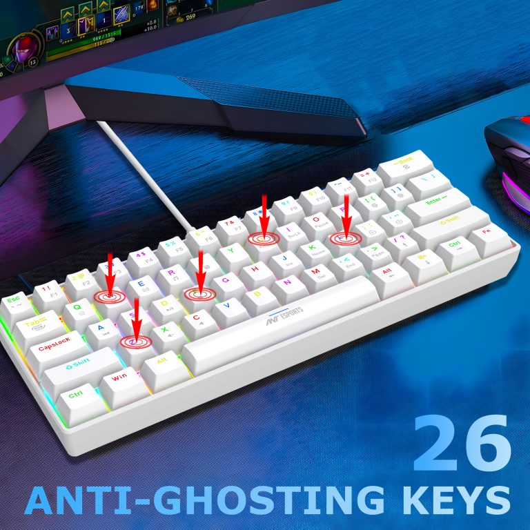 Ant Esports MK1300 V2 Mechnical Wired Gaming keyboard White Hot ...