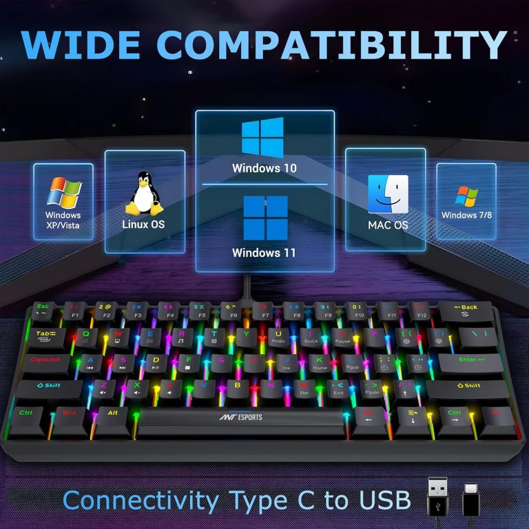 Ant Esports MK1300 V2 Mechnical Wired Gaming keyboard Black Hot ...