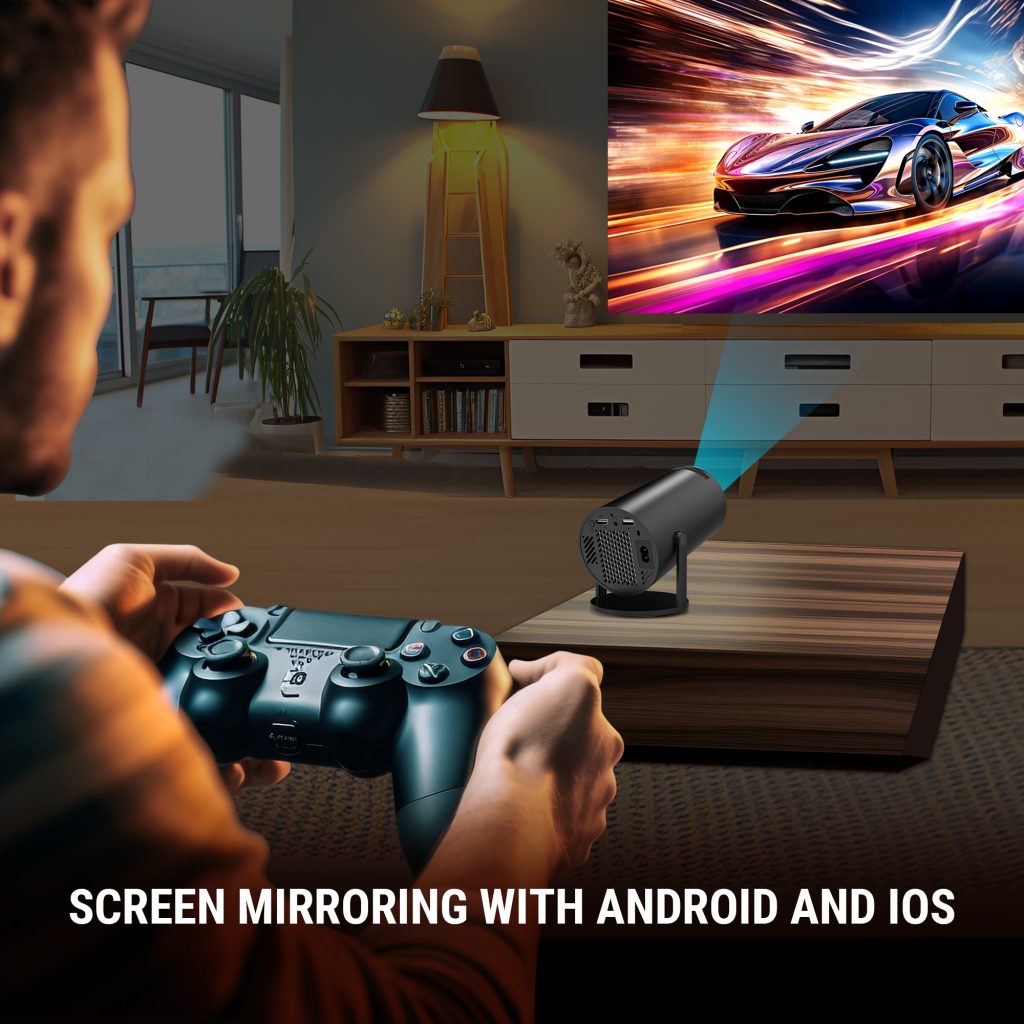 Ant Esports View 515 4000 Lumens FHD (1080) Andriod Smart LED Projector ...