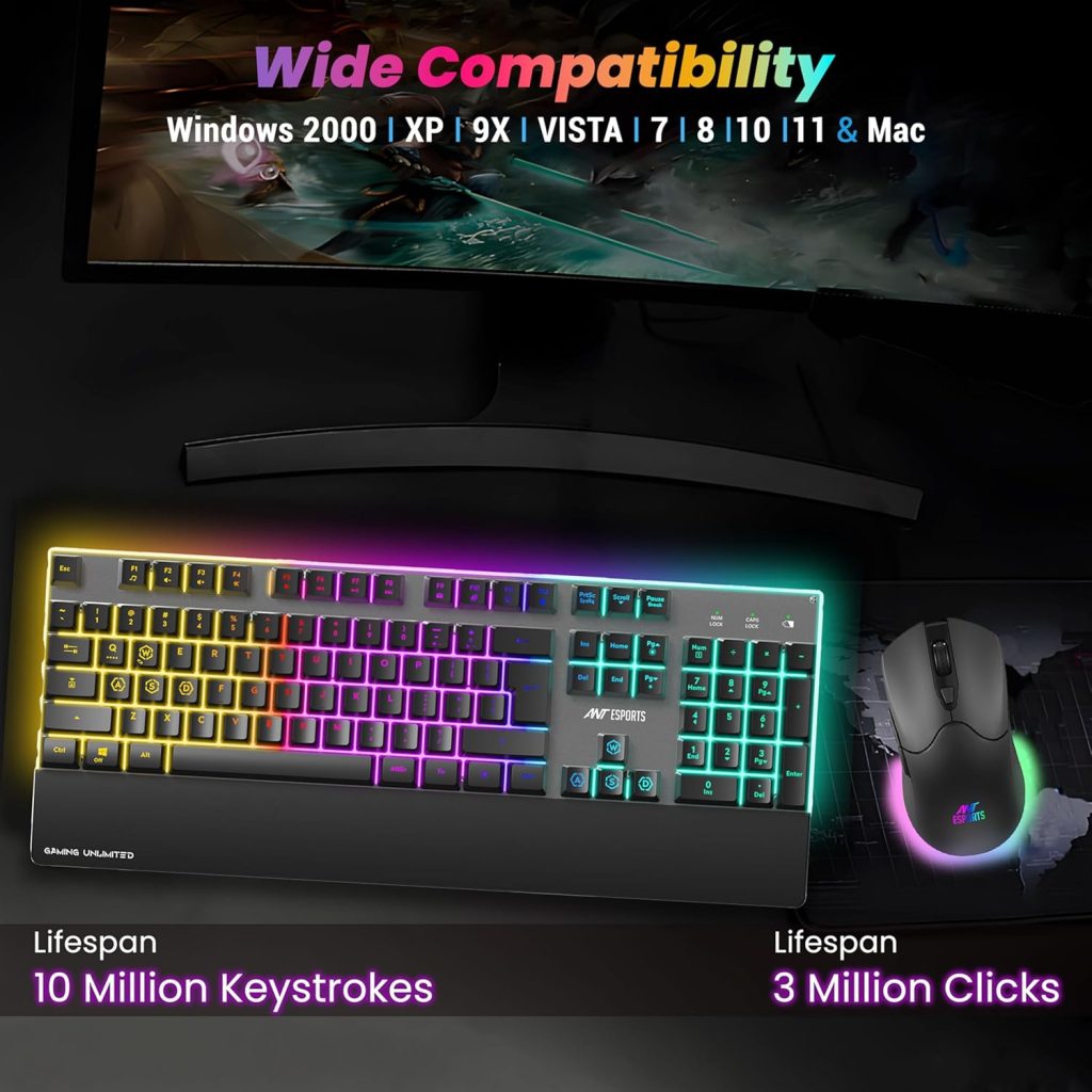 Ant Esports KM500 Pro Wireless Gaming Keyboard and Mouse Combo - ANT E ...