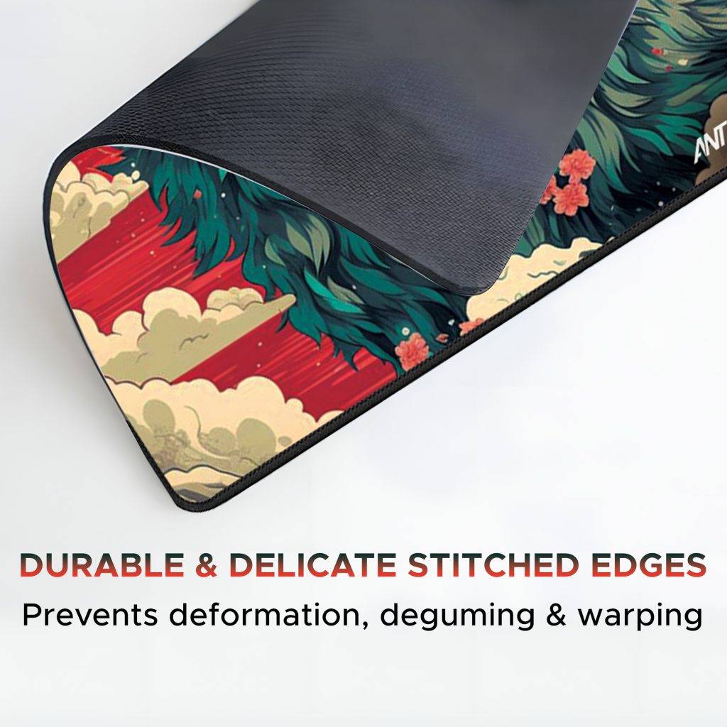 Ant Esports Wolf Mouse Pad 260X210X3mm Anti-fray Stitching - ANT E-SPORTS