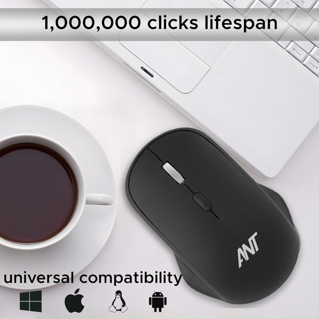 Ant GLOBE30 Wireless Optical Mouse | 4 Button Design - ANT E-SPORTS