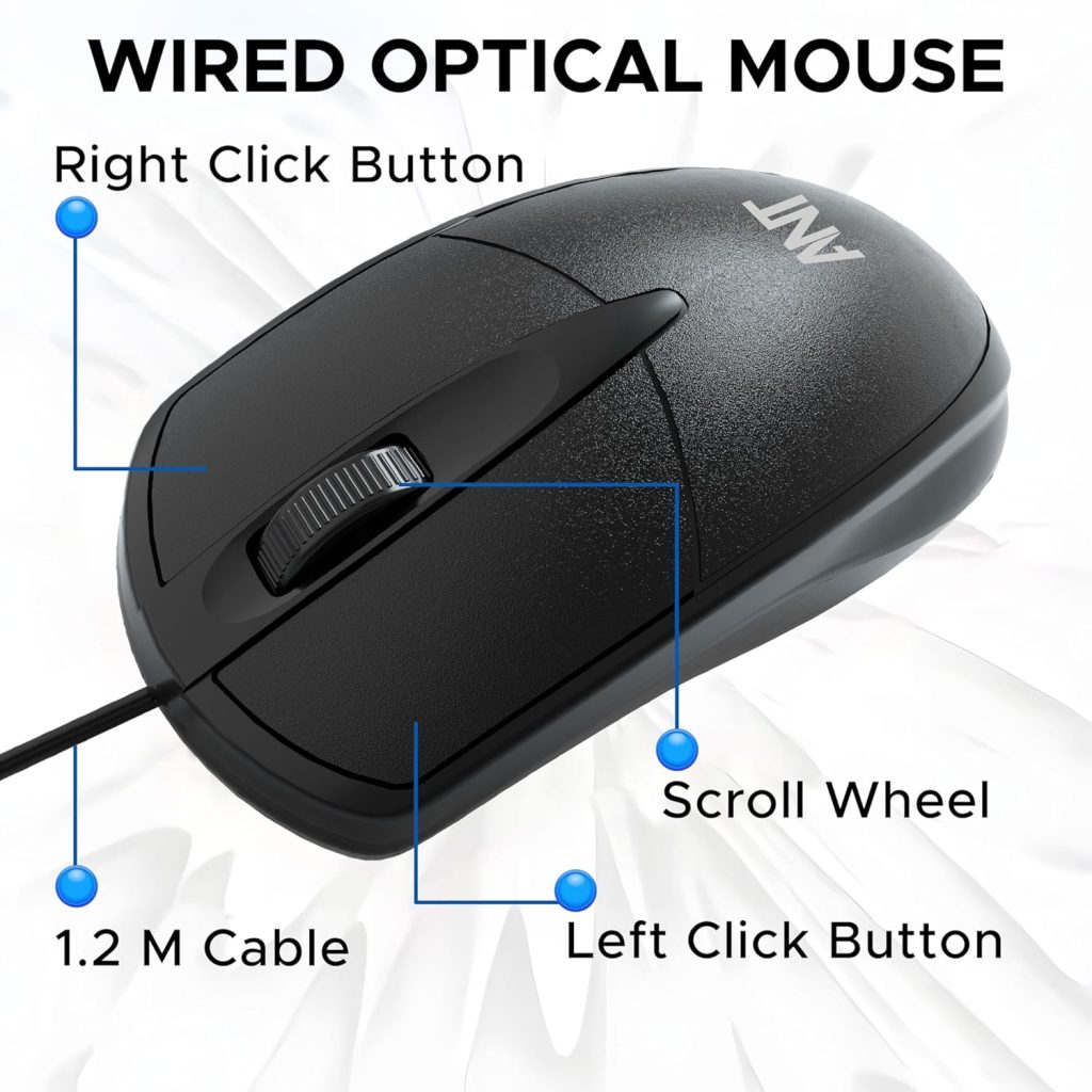 Ant Globe 10 Wired Optical Mouse with 1200 DPI - ANT E-SPORTS